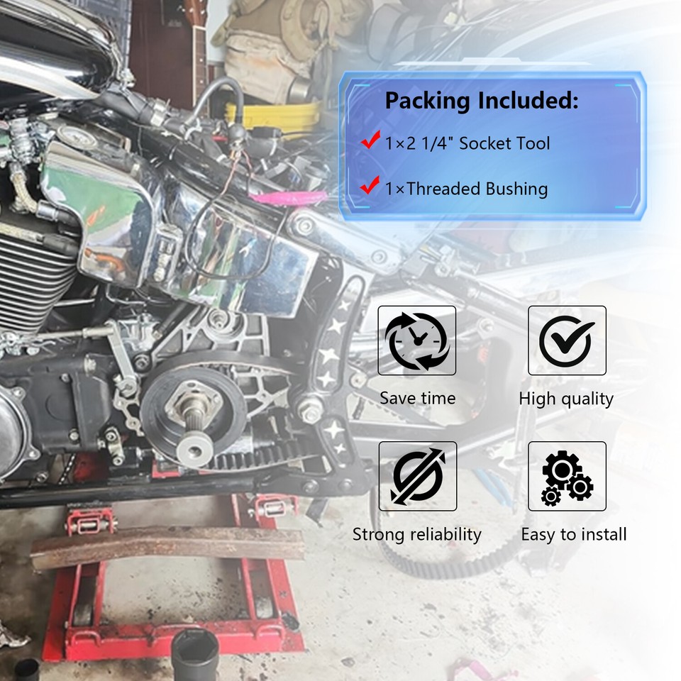 For Harley Dyna Twin Cam Mainshaft Sprocket Wrench Tool 2 1/4" Pulley ...