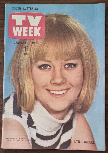 Vintage Australian TV WEEK 1966 Lyn Randell Tom Jones Samurai Fugitive ...