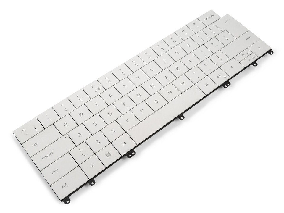 NEW Genuine Dell XPS 13 Plus 9320 UK ENGLISH Silver Grey Backlit ...