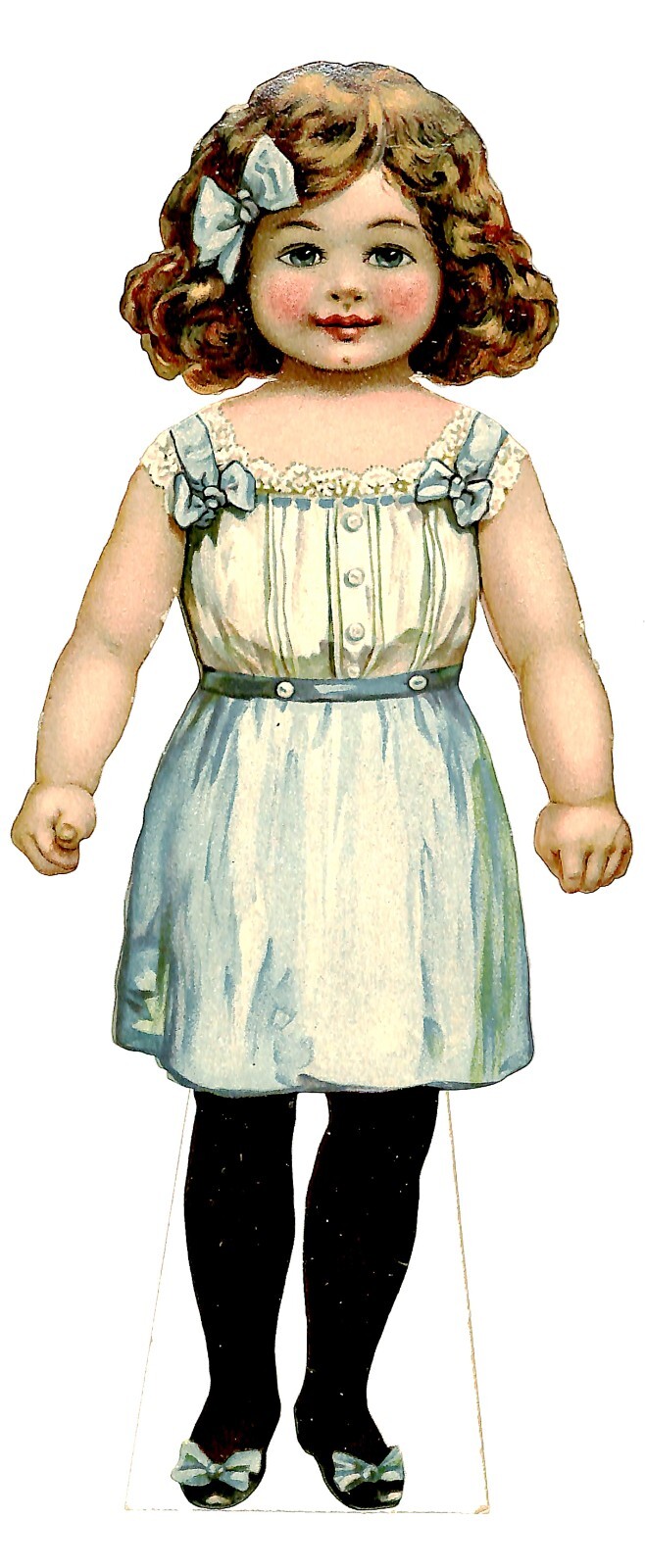 DAINTY DOLLIES, LOVELY LILLY WITH DRESSES AND HATS, paper dolls, NO. 5 ...