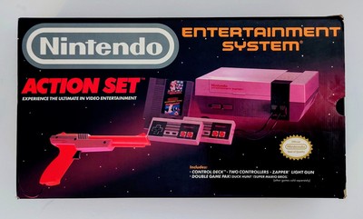 1989 oval seal Action Set complete in box original Nintendo NES | eBay