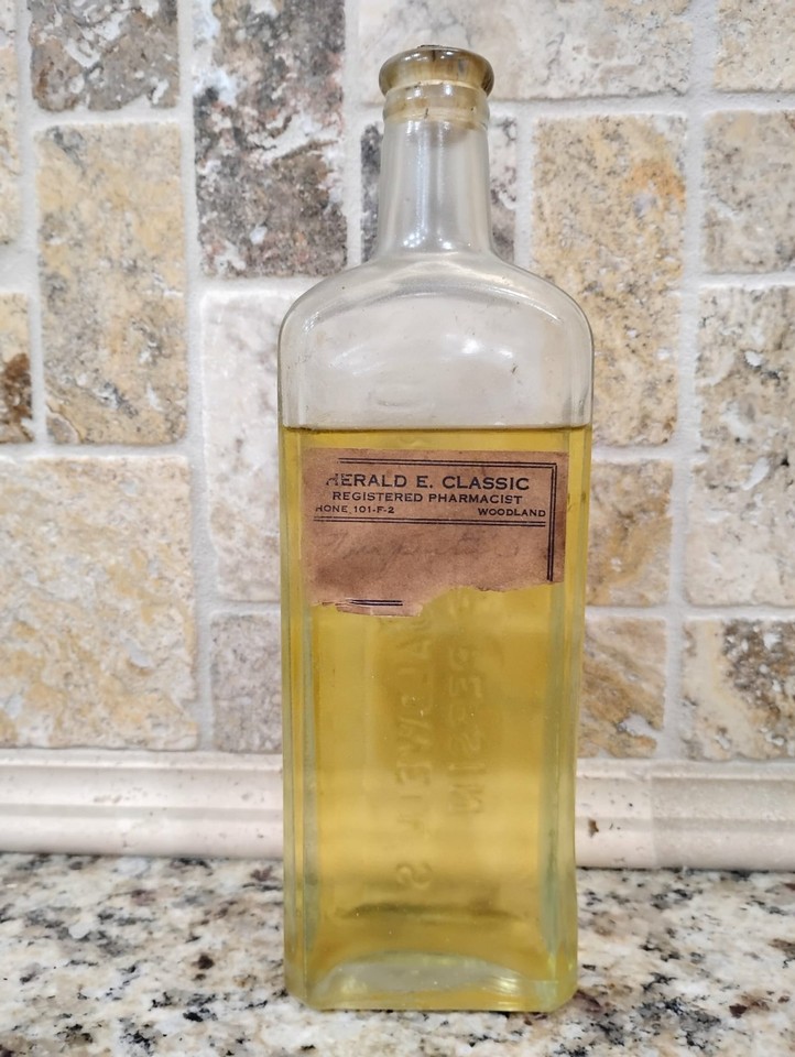 Post Spanish flu pandemic 1920s antique pharmacy apothecary bottle | eBay