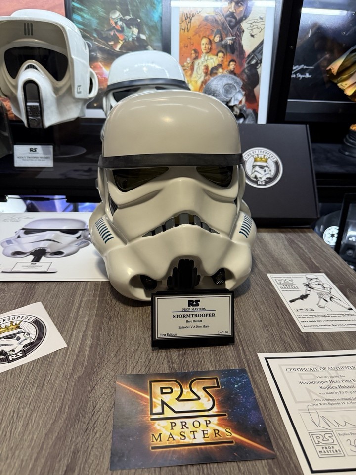 Star Wars RS Prop Masters Hero Stormtrooper Helmet #2 Out Of 100 1st ...