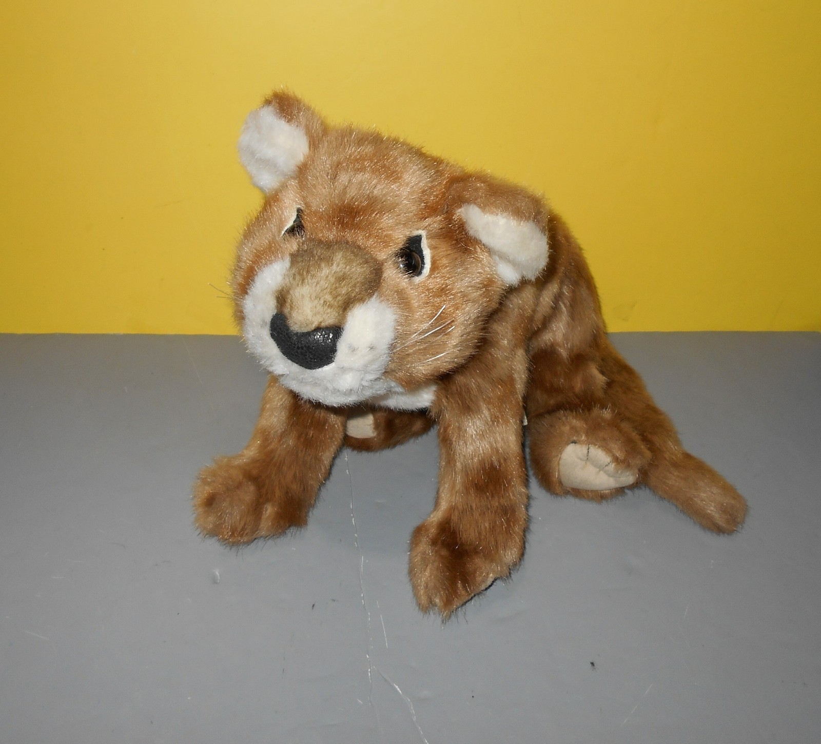 Folkmanis African Lion Cub Crouching Hand Puppet 16" Plush Safari ...