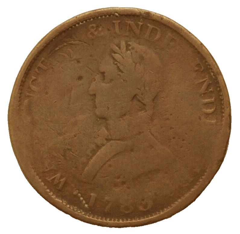 1783 Washington & Independence Cent Colonial Copper Coin Military | eBay