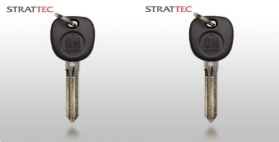 2 New GM OEM Transponder Ignition Key Uncut Blade Blank Car Key Chipped ...