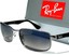 NEW* Ray Ban Gunmetal & Black w POLARIZED Grey Blue Lens Sunglass RB ...