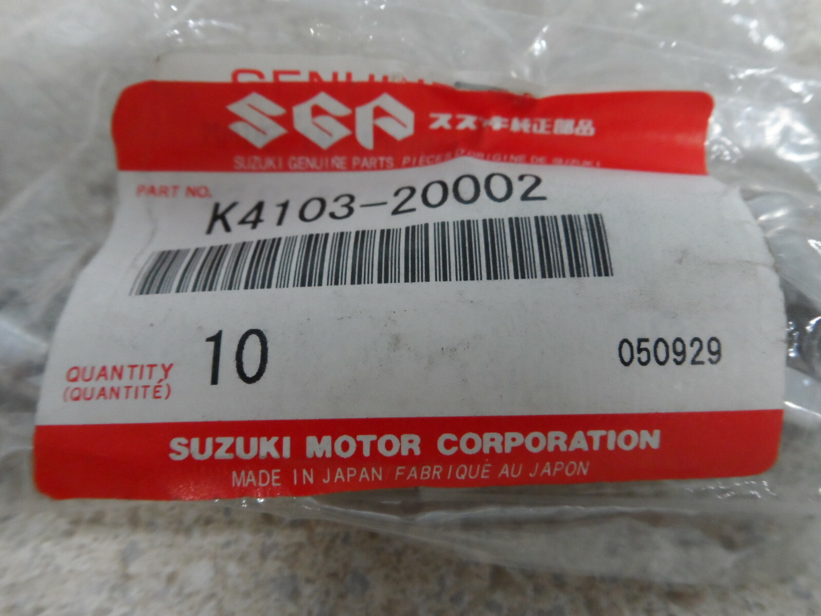 NOS OEM Suzuki Spoke Nipple Set of 10 2004-06 RM-Z250K4/K5/K6 K4103 ...