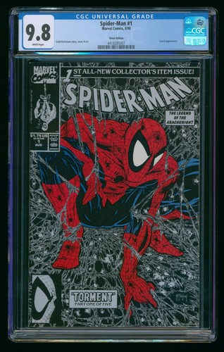 SPIDER-MAN #1 (1990) CGC 9.8 SILVER EDITION WHITE PAGES | eBay