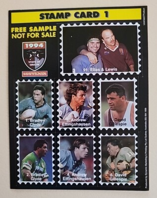 NRL 1994 DYNAMIC STATE OF ORIGIN STAMP CARD #1 | eBay