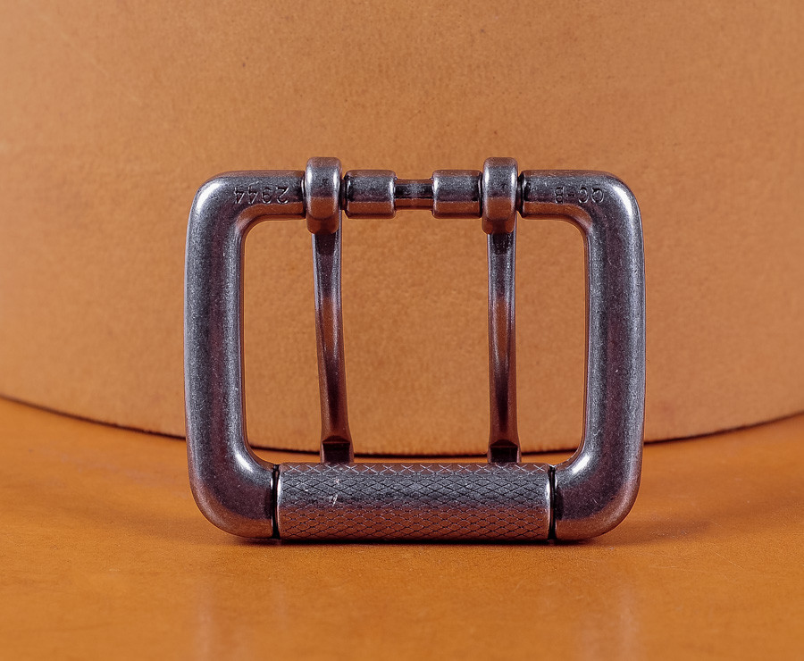 Double Pin Roller Prong Pin Belt Buckle Fits 40MM Tongue Leather Belts ...