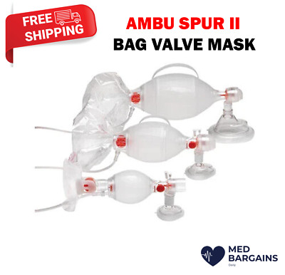 Ambu SPUR II CPR Resuscitator Bag Valve Mask - Pediatric Infant ...