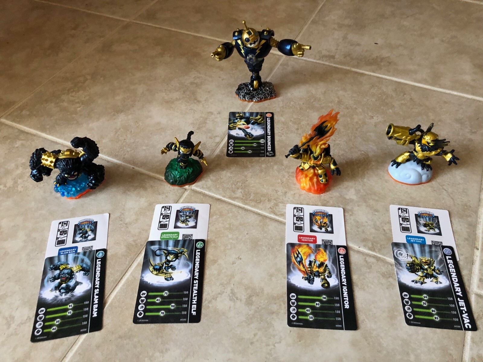 Skylanders Giants Legendary Lot Jet Vac Slam Bam Bouncer Ignitor Stealth Elf | eBay