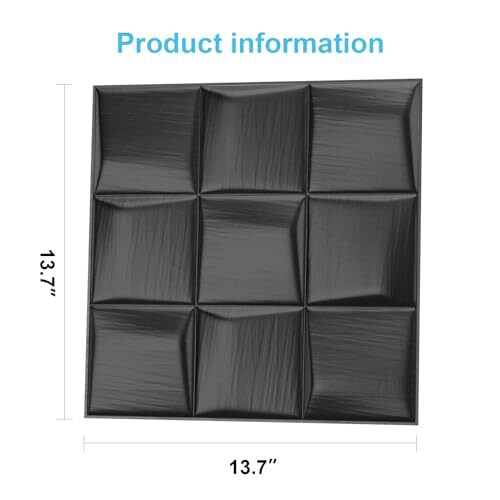 40 Pack 3D Wall Panels for Interior Wall Décor XPE Foam Square 40PCS ...