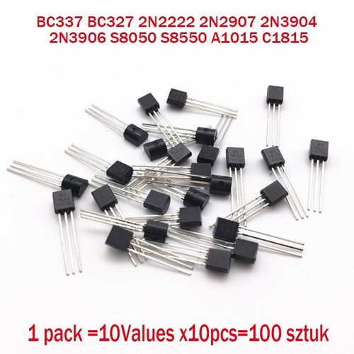 Triode Transistors TO92 10 Values Set BC337 to C1815 Through Hole ...