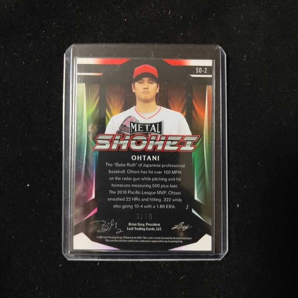 2023 Leaf Metal Shohei Ohtani Wave Refractor MLB Trading Card - Near ...
