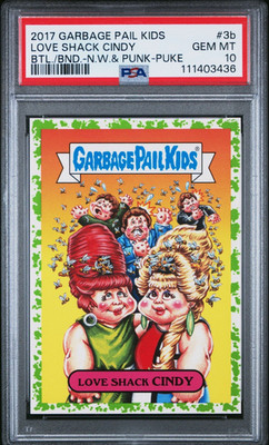 2017 GARBAGE PAIL KIDS BATTLE OF BANDS NEW WAVE PUNK PUKE #3B LOVE ...