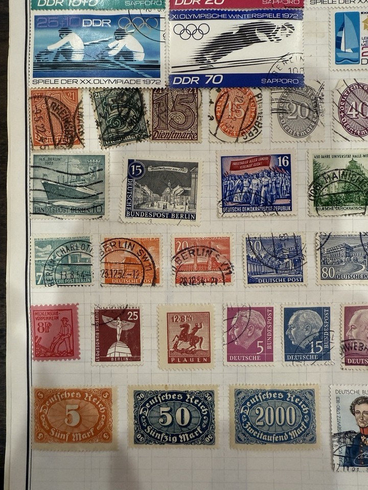Germany Stamp Collection In Binder Un Searched many mint NH old high ...
