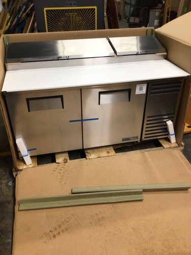TRUE TPP-AT-67-HC 2 Door Refrigerated Pizza Prep Table 67 3/8" NEW | eBay