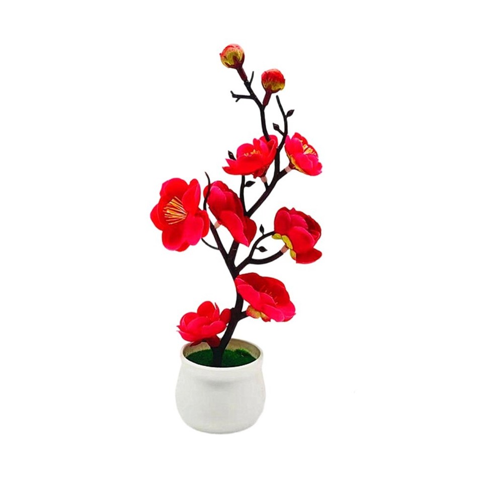 Lifelike Plastic Bonsai Tree for Tabletop Display in Home or Office ...