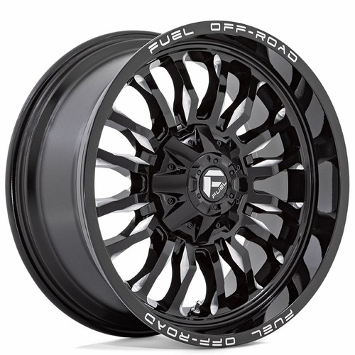 20x10" Fuel Wheels D795 Arc Gloss Black Milled Off-Road Rims(5 pcs) | eBay