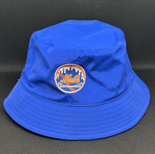 New York Mets Bucket Hat Cap One Size Blue Retro Logo Spring Training ...