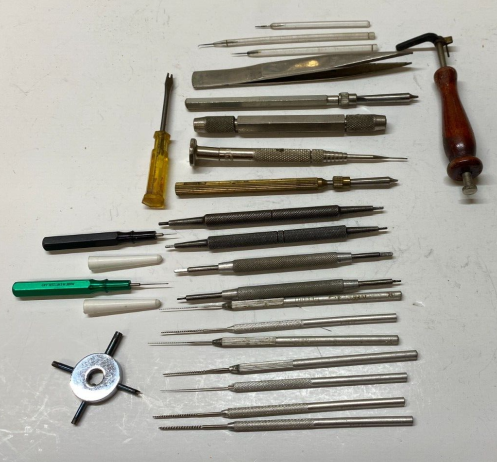 Vintage Watch Tools, Hands Free Tools, Hairspring Tools, Oilers + MORE ...
