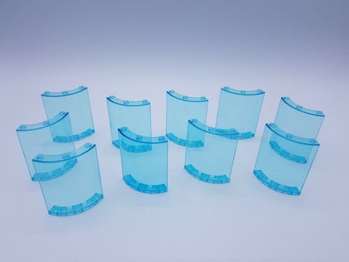 LEGO LOT 10 X CYLINDRE 4X4X6 TRANS L. BLUE REF 46361 / 30562 BIEN LIRE ...