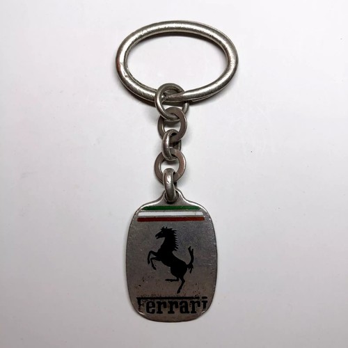 Ferrari Vintage Original Beautiful Keychain Fob Silver Key Ring | eBay