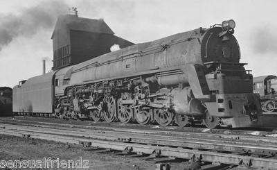 Pennsylvania Railroad photo 4-6-4-4 Steam Locomotive # 6130 train 1945 ...