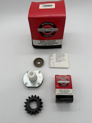 BRIGGS & STRATTON ELECTRIC STARTER MOTOR CLUTCH AND GEAR BENDIX ...