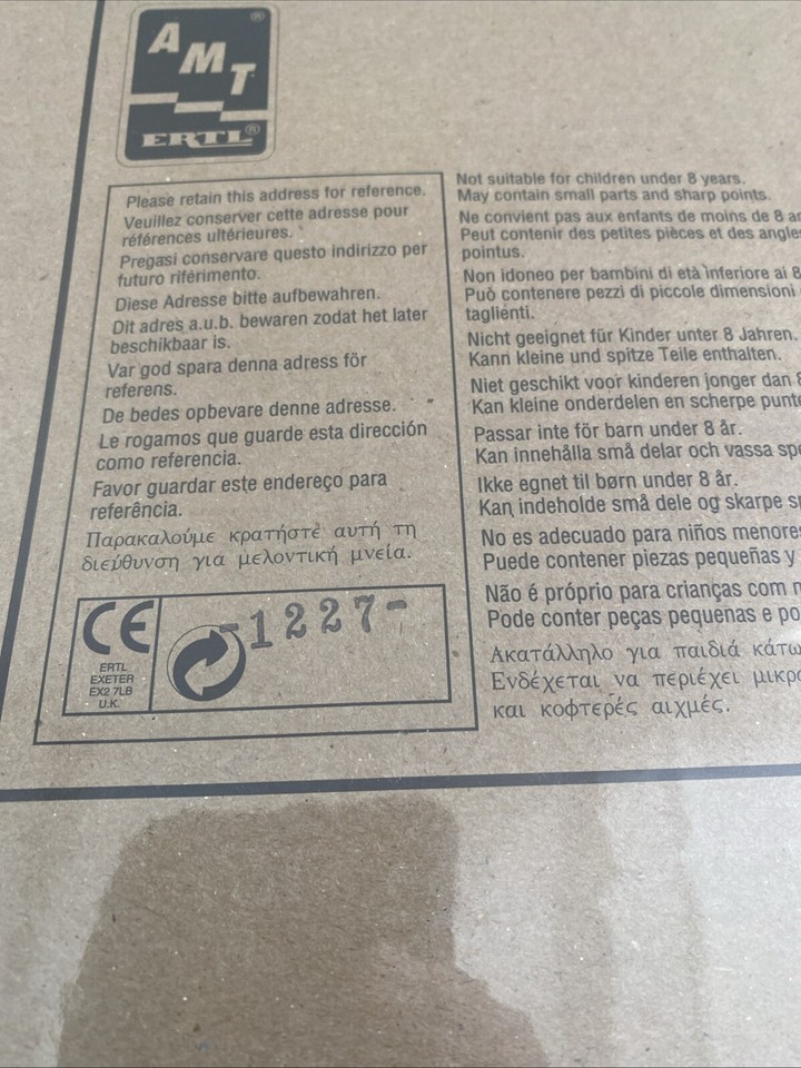 Star Trek: Generations, USS Enterprise B Model Kit, AMT ERTL #8762, NEW ...