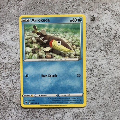 Pokémon TCG Arrokuda Rebel Clash 052/192 Regular Common | eBay