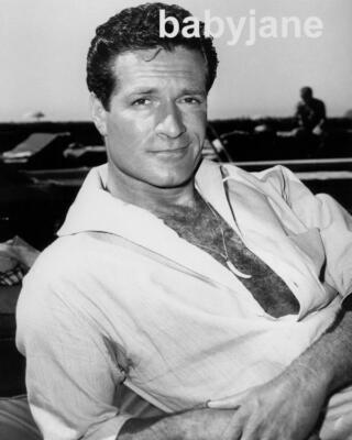 046 HUGH O'BRIAN HANDSOME HAIRY CHEST PORTRAIT BEEFCAKE PHOTO | eBay