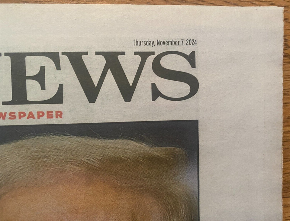 Trump NY Tabloid Pair Post Inauguration Jan 21 + Daily News Nov 7 FREE ...