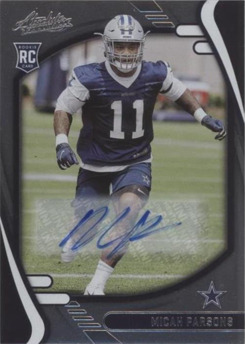 2021 Panini Absolute - Rookies Micah Parsons #158 Signatures (AU, RC ...