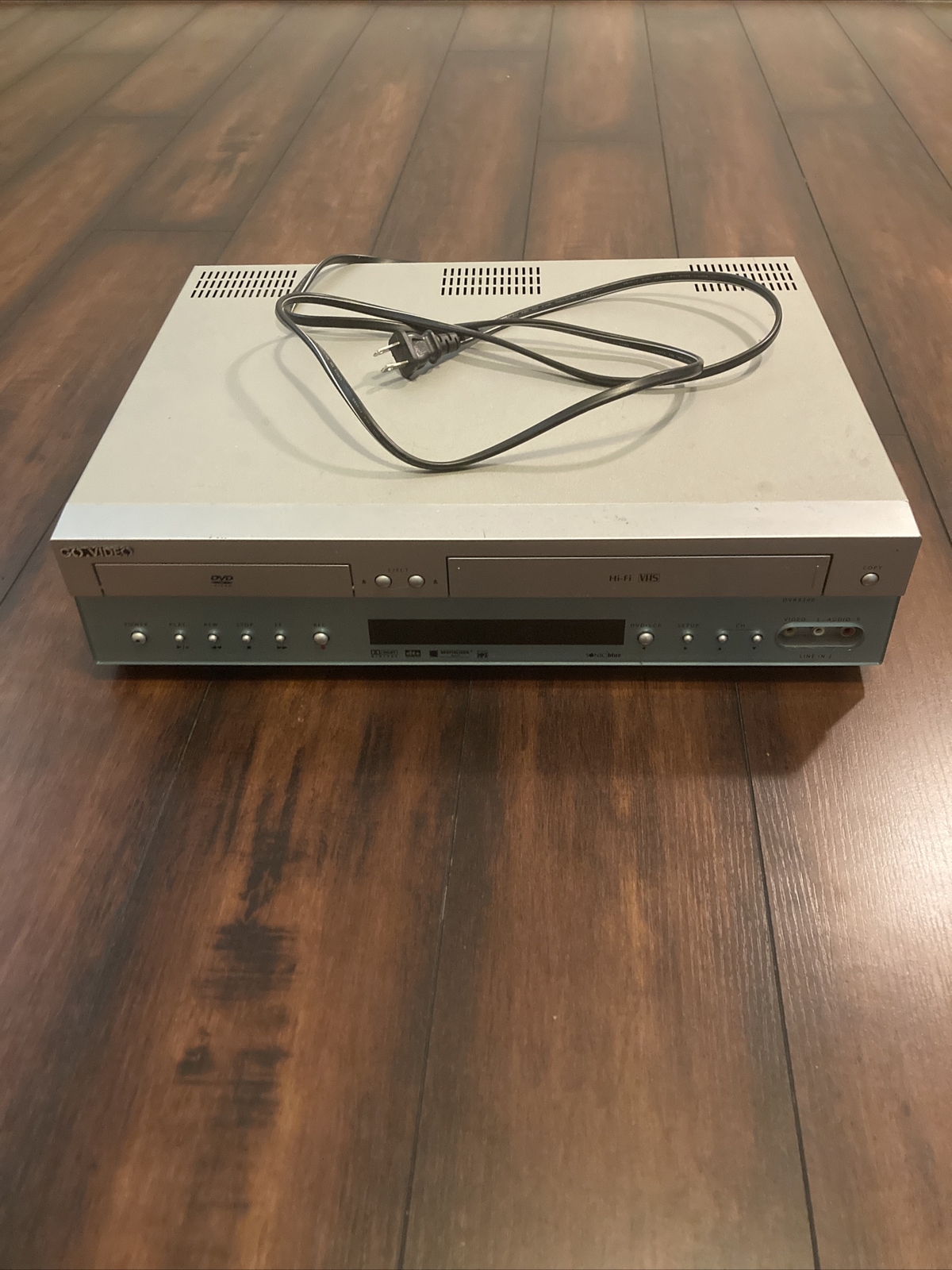 Go Video DVR 4300 Sonic Blue DVD VCR Combo Player Dual Deck DVD Player ...