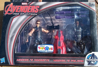 MARVEL AVENGERS AGE OF ULTRON HAWKEYE & FALCON 2 PACK TOYS R US ...
