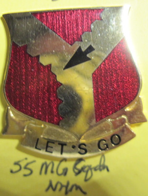Army crest DI dui CB clutchback 55th MACHINE GUN SQUADRON nhm | eBay