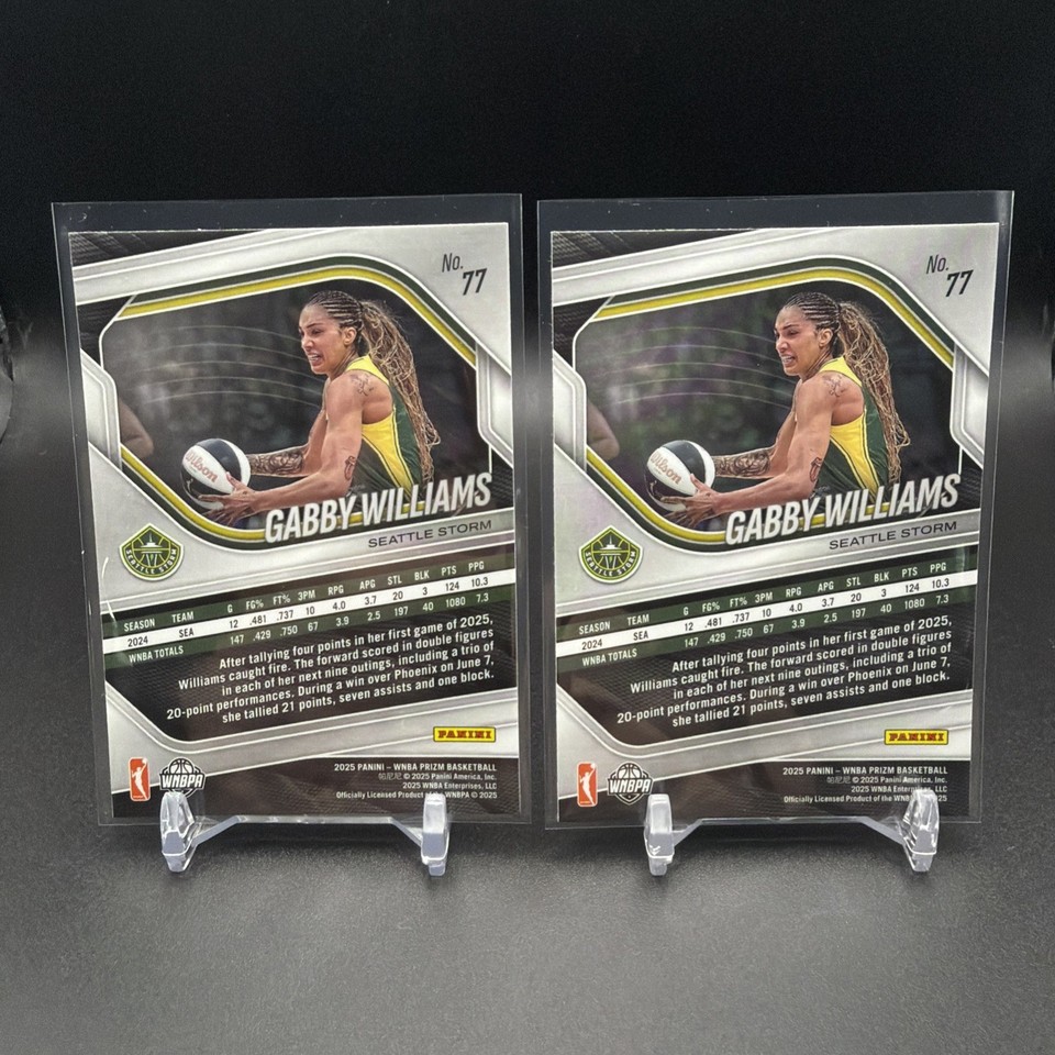 2025 Panini Prizm WNBA #77 Gabby Williams (2) Cards Seattle Storm | eBay