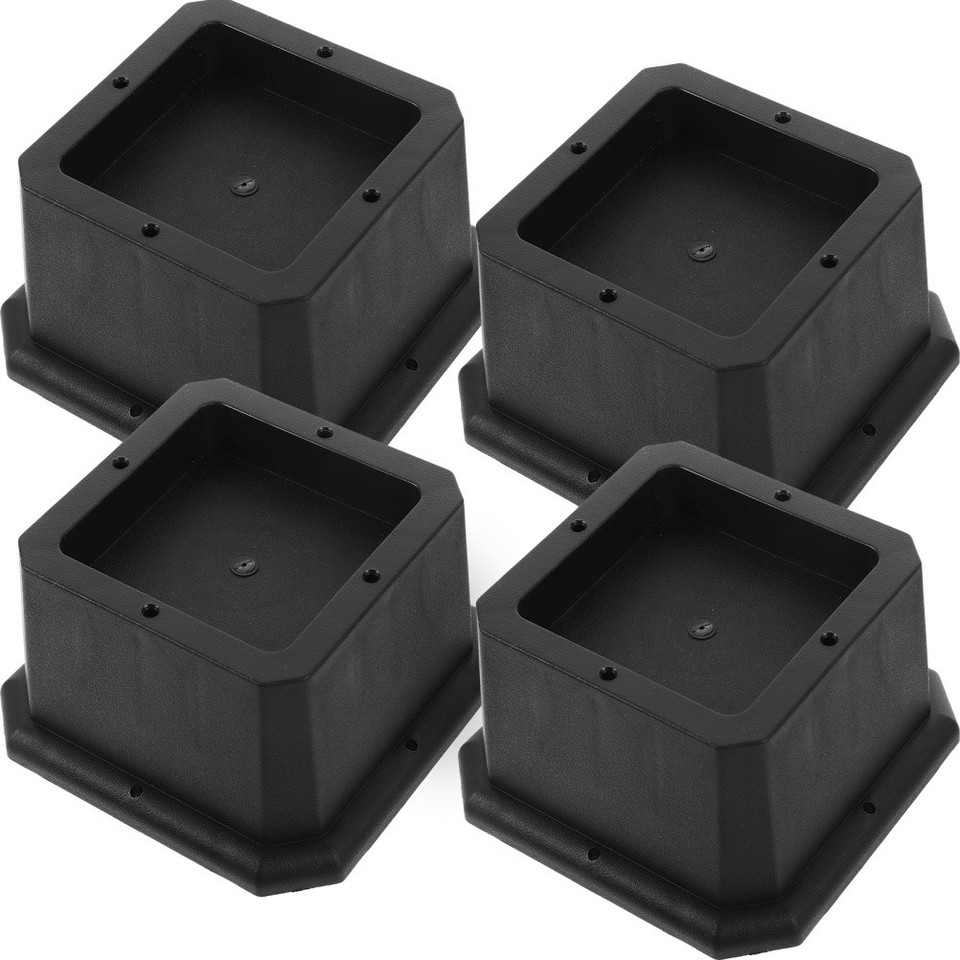 4 Pcs Bed Lifters Risers Heavy Duty Multi-furniture for Table Legs ...
