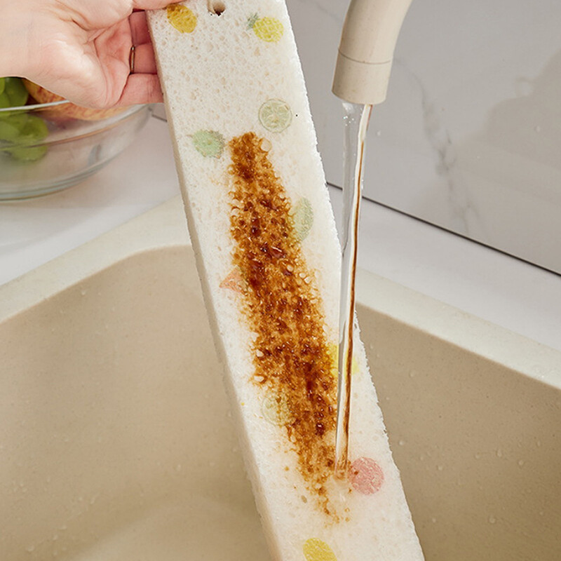 Kitchen Faucet Sink Splash Guard Wood Pulp Cotton Water Catcher Drying ...