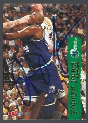 1995-96 NBA Hoops #34 Popeye Jones IP autograph signed card | eBay