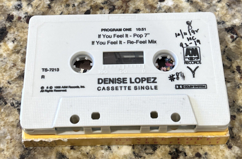 DENISE LOPEZ- IF YOU FEEL IT CASSETTE SINGLE TS- 7213 | eBay