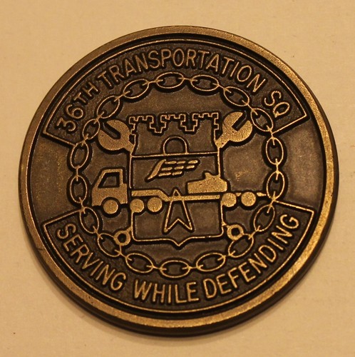 36th Transportation Squadron Air Force Brass Challenge Coin | eBay