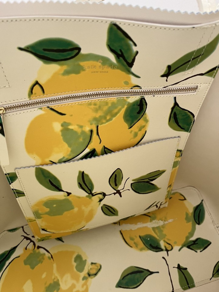KATE SPADE Lemon Street Painterly Len Tote Handbag 🍋RARE | eBay