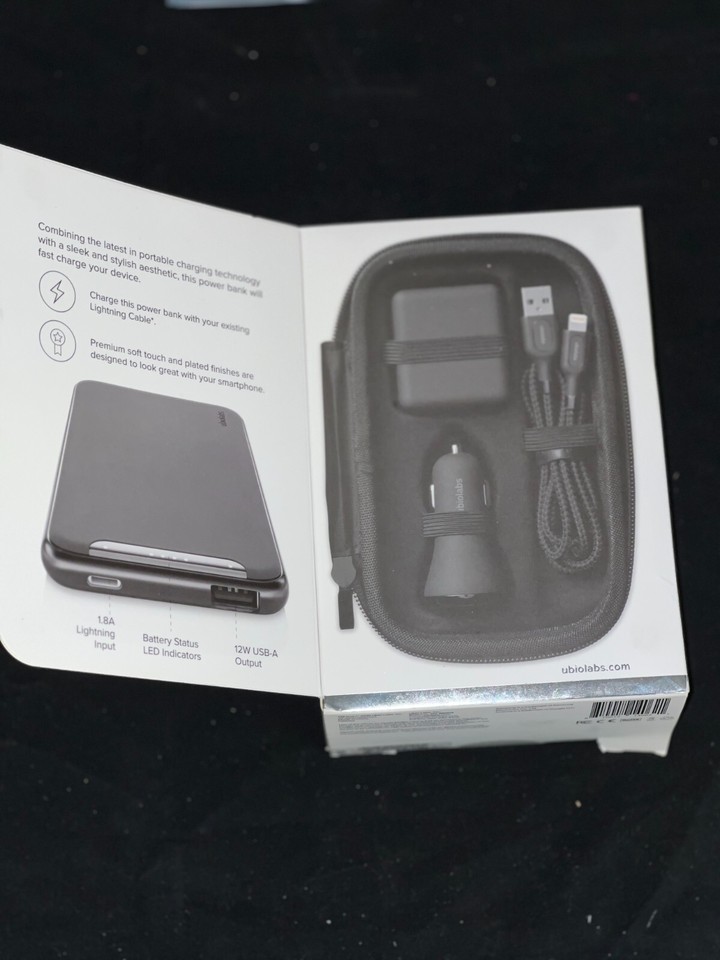 Ubiolabs Portable Charger Bundle 6000mAh with wall Charger, Car Charger ...