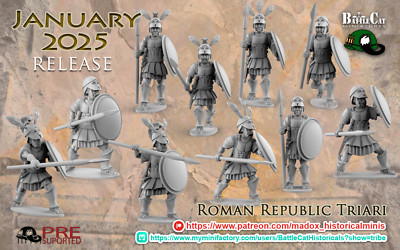 BattleCat Miniatures Ancient Roman Republic Triarii Hail Caesar SPQR ...