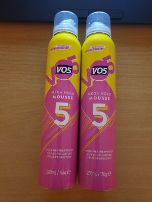 VO5 MEGA HOLD Styling Mousse 200ML X2 JUST £14.25 FREE POST | eBay