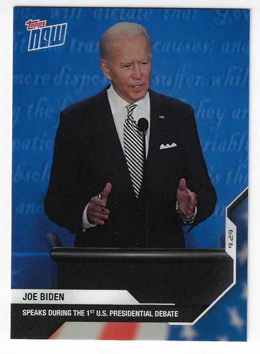 JOE BIDEN 2020 TOPPS NOW PRESIDENTIAL DEBATE CARD 2 | eBay